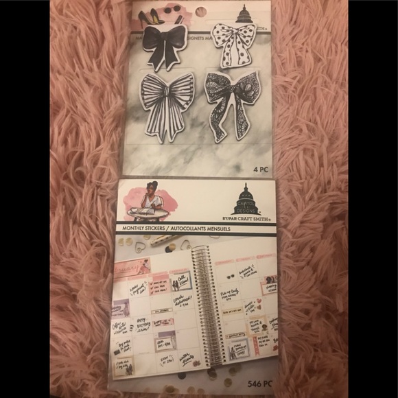 Capitol Designs | Accessories | Sticker Book Magnetic Bookmarks Bow New ...